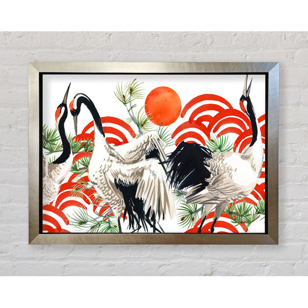 Rosalind Wheeler Japanese Stork - Single Picture Frame Print | Wayfair ...