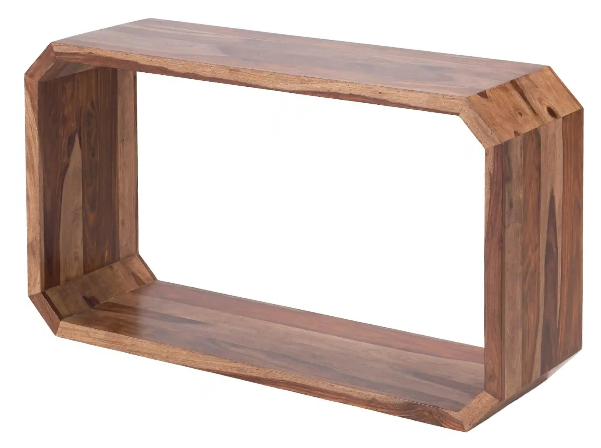 Orren Ellis Kyandre Natural Wooden Rectangular Console Table | Wayfair
