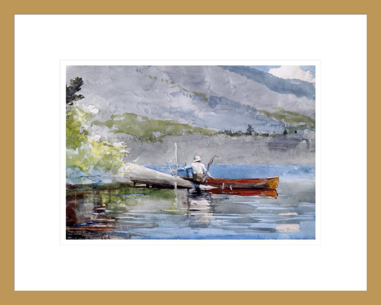 1000Museums The Red Canoe by Winslow Homer -Framed Giclee Print | Wayfair