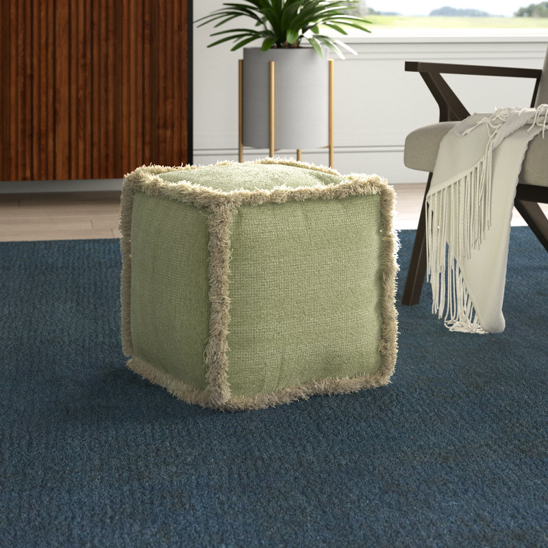 Laurel Foundry Modern Farmhouse Roder Upholstered Pouf & Reviews | Wayfair