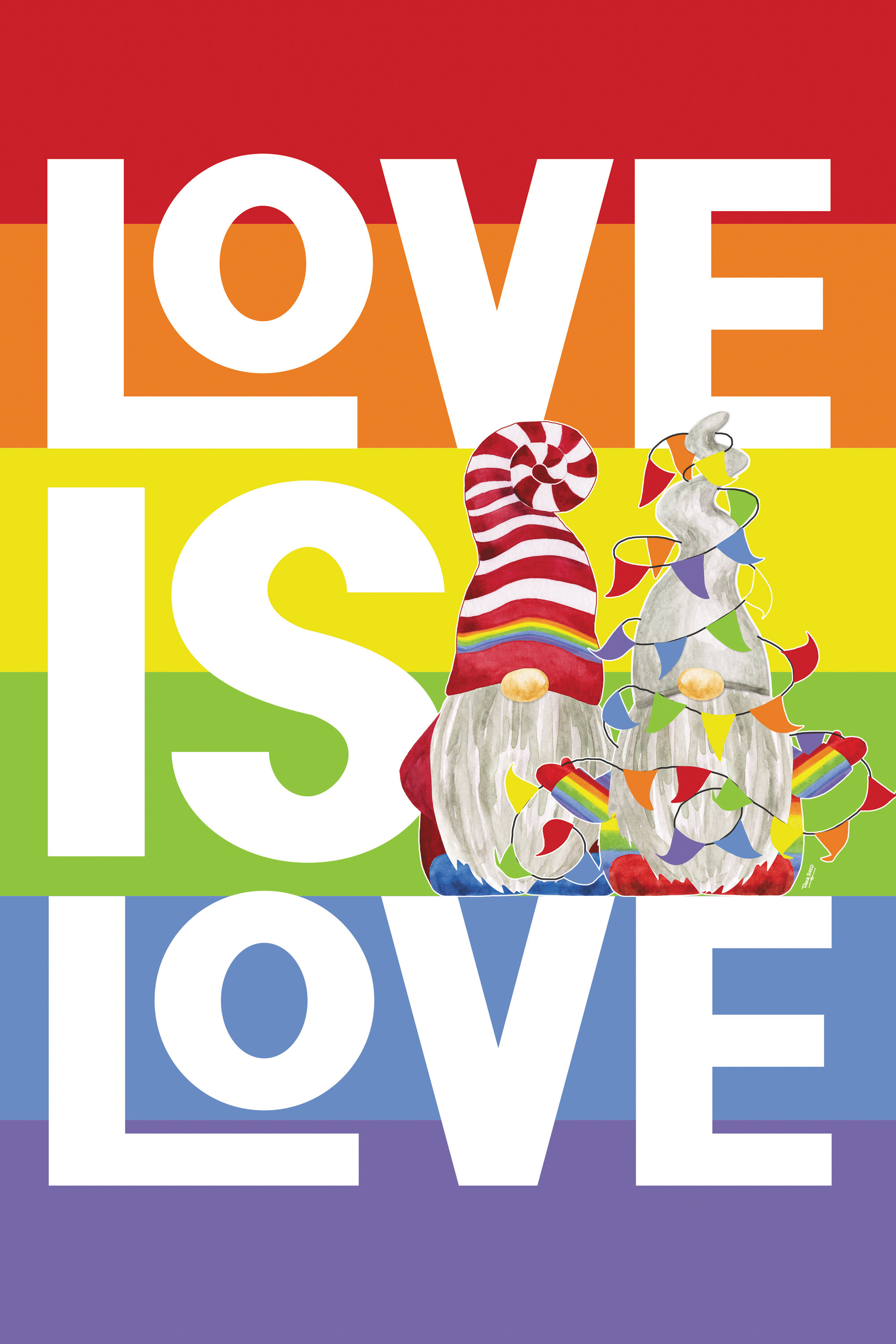 Trinx Pride Gnomes XXII On Canvas by Tara Reed Print | Wayfair