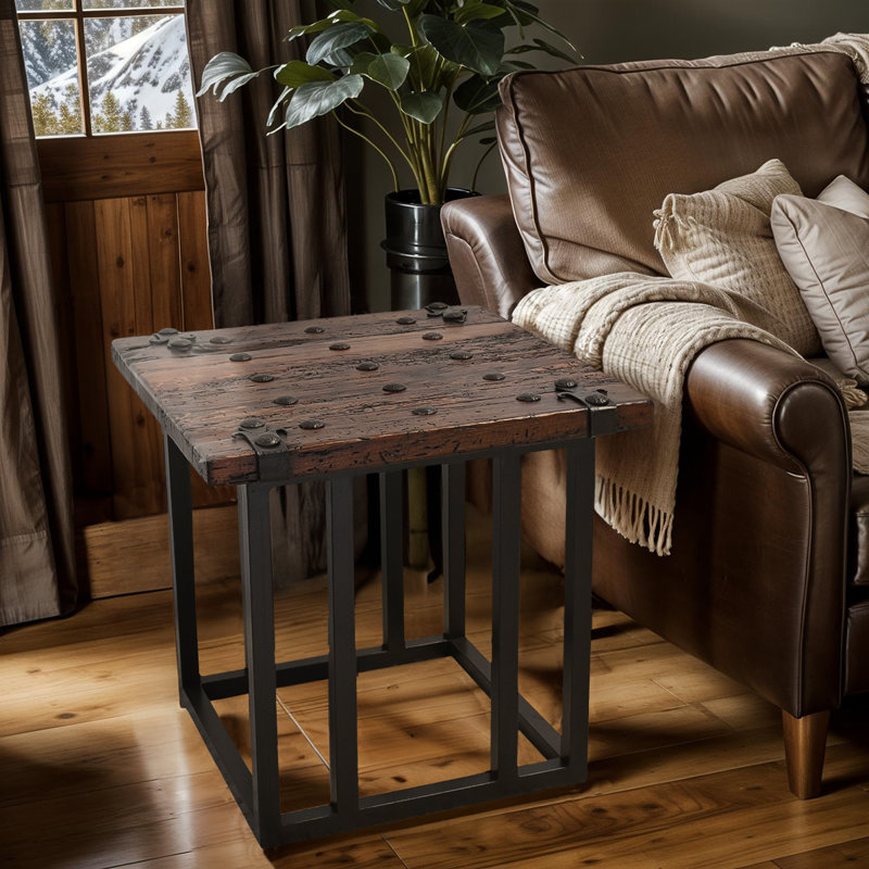 Williston Forge The Urban Rustic Side Table | Wayfair