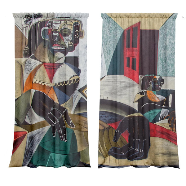 Sowe Polyester Blackout Slot Top Sliding Panel Pair | Wayfair.co.uk