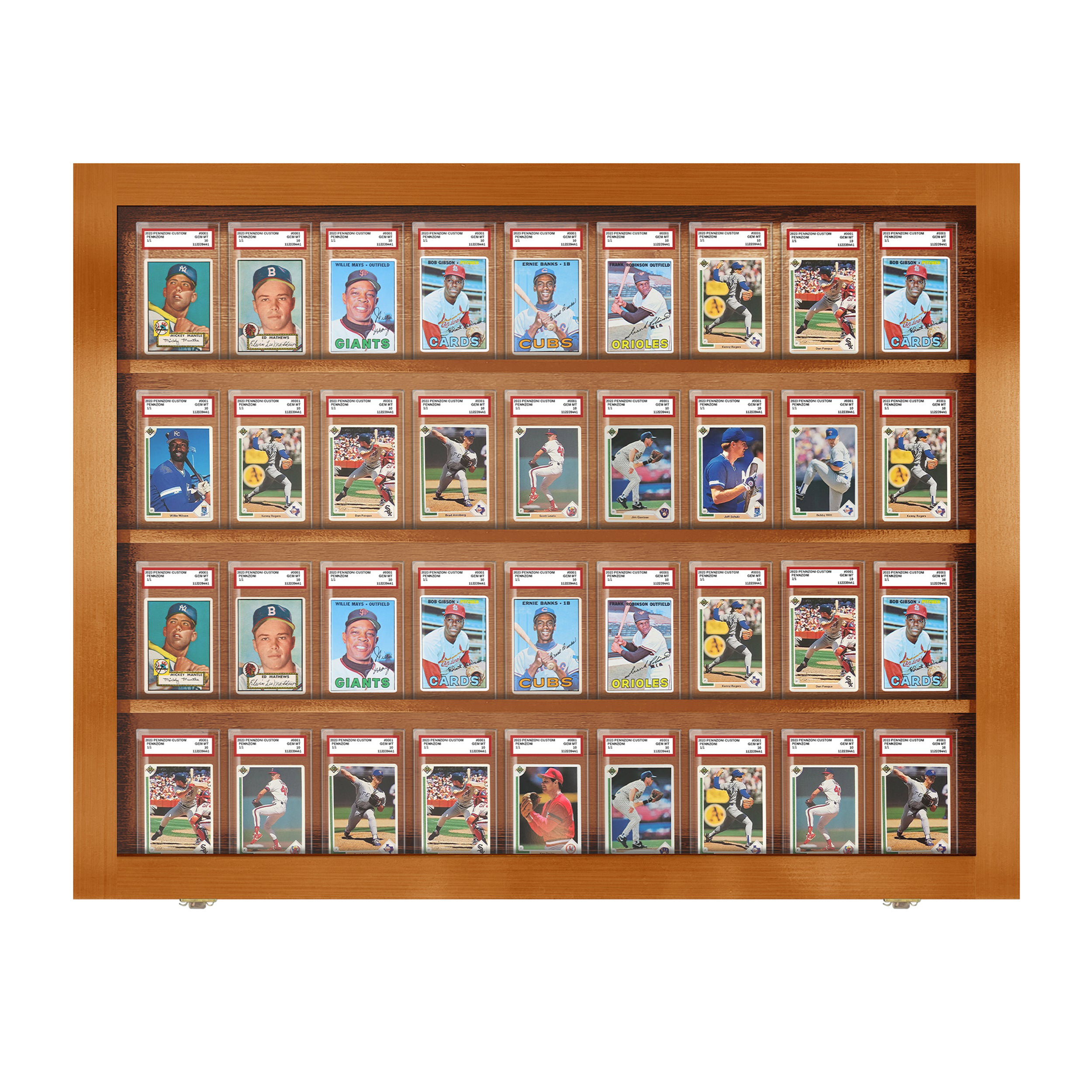 Pennzoni Display Co. PENNZONI Sports Card Display Case, Holds 36 PSA ...