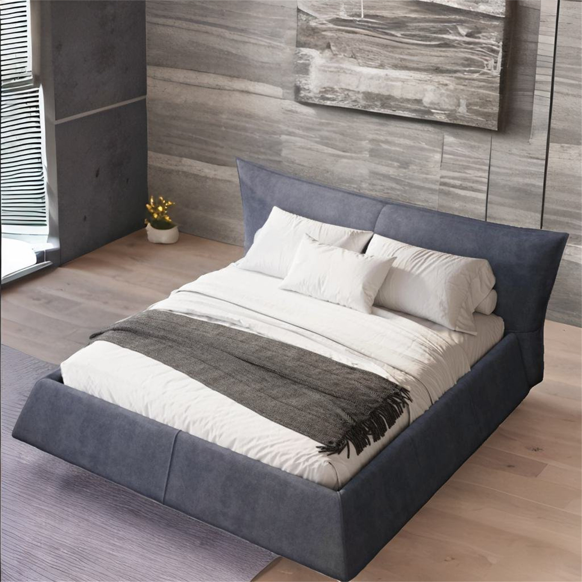 Latitude Run® Cantero King Size Upholstered Platform Bed - Wayfair Canada