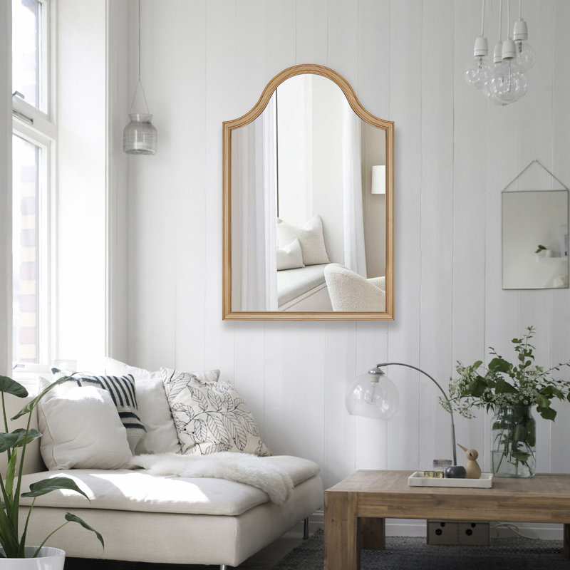 Ophelia & Co. Rectangle Solid Wood Wall Mirror | Wayfair