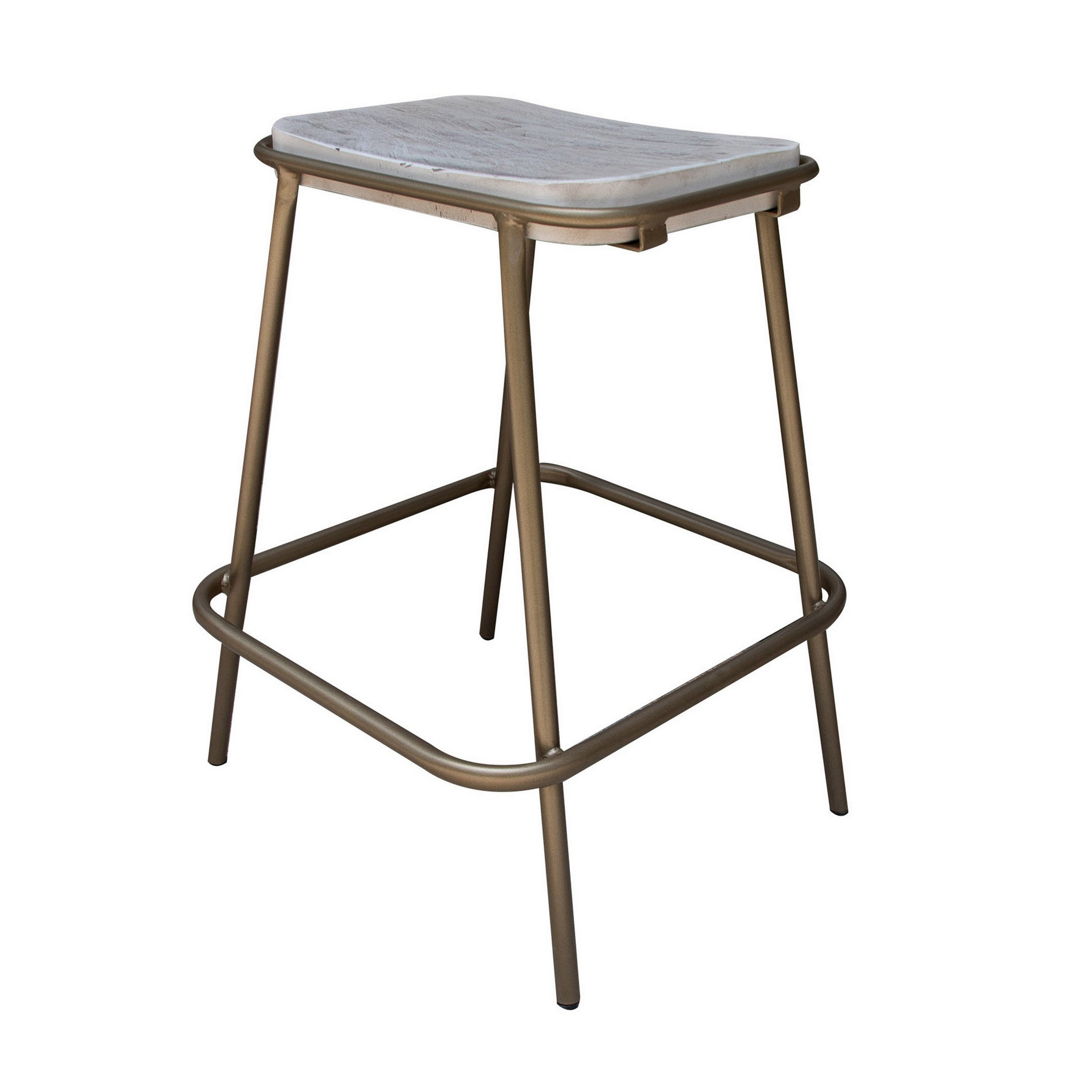 Rosalind Wheeler Bracelyn 25 Inch Counter Stool, Mango Wood Seating ...