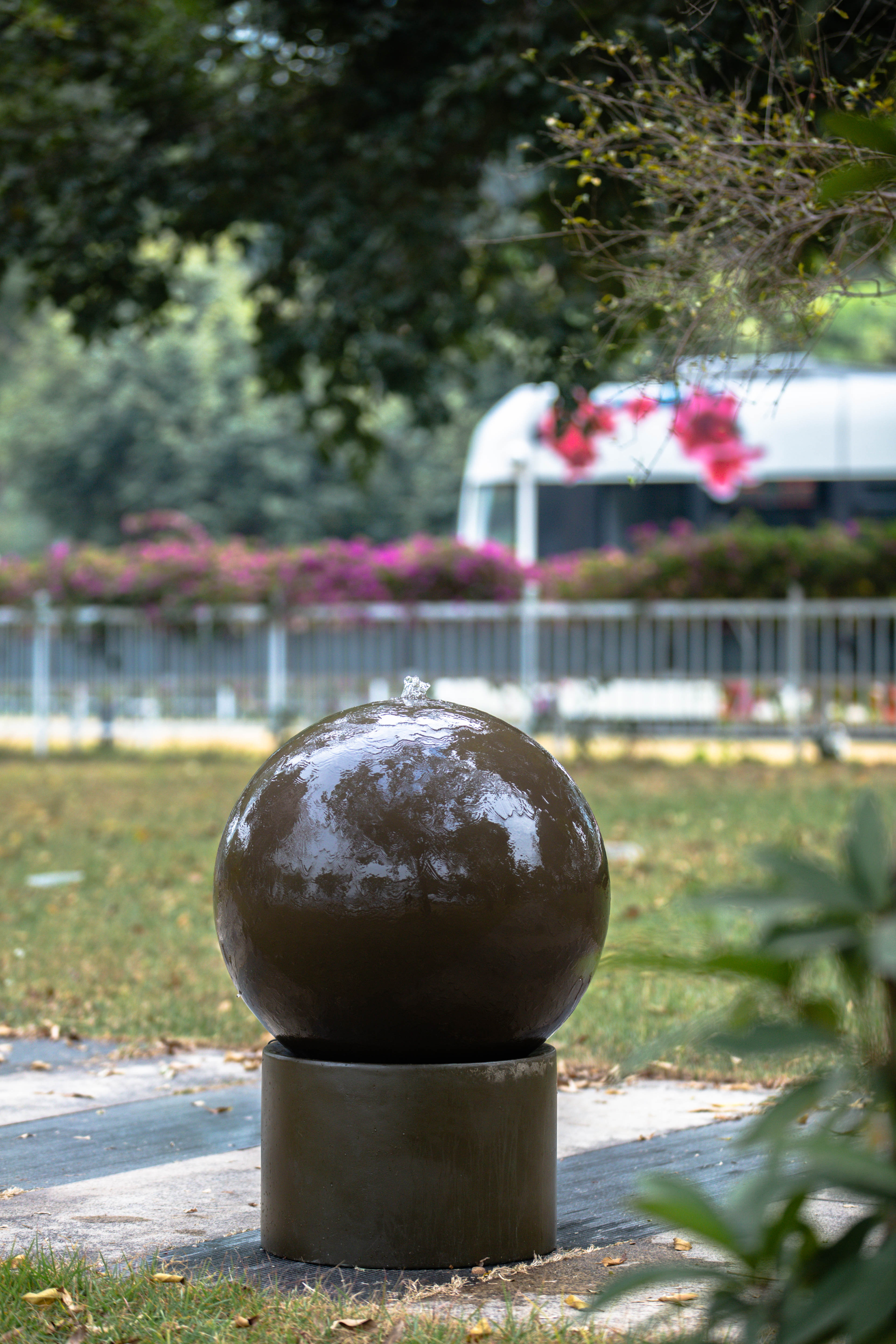 Laurel Foundry Modern Farmhouse Latitude Run® Modern Sphere Patio Floor ...