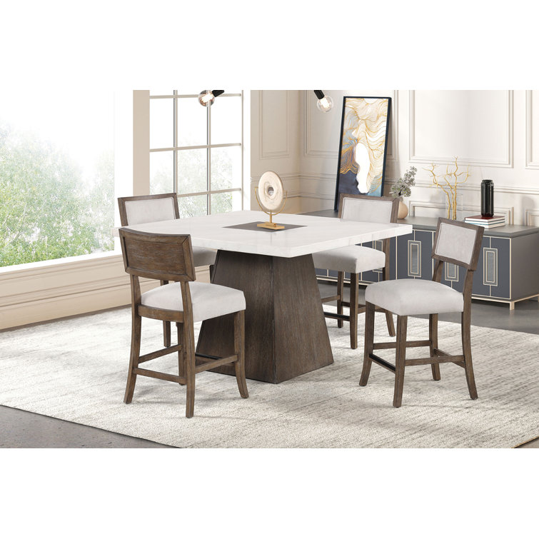 Ebern Designs Wessel 5-pcs Counter Height Table Set | Wayfair