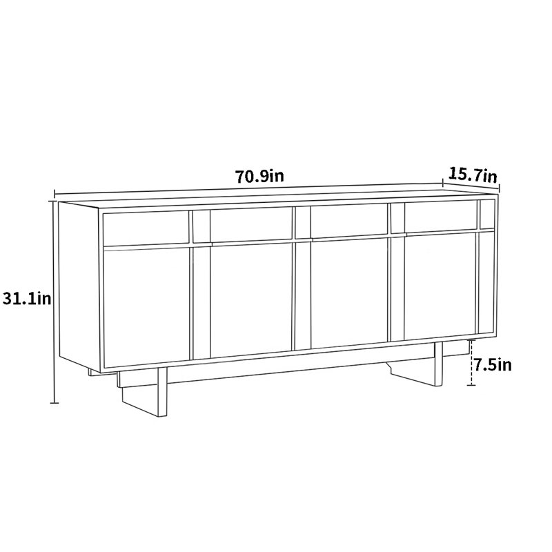 DineElegance.r 70.9 Sideboard | Wayfair