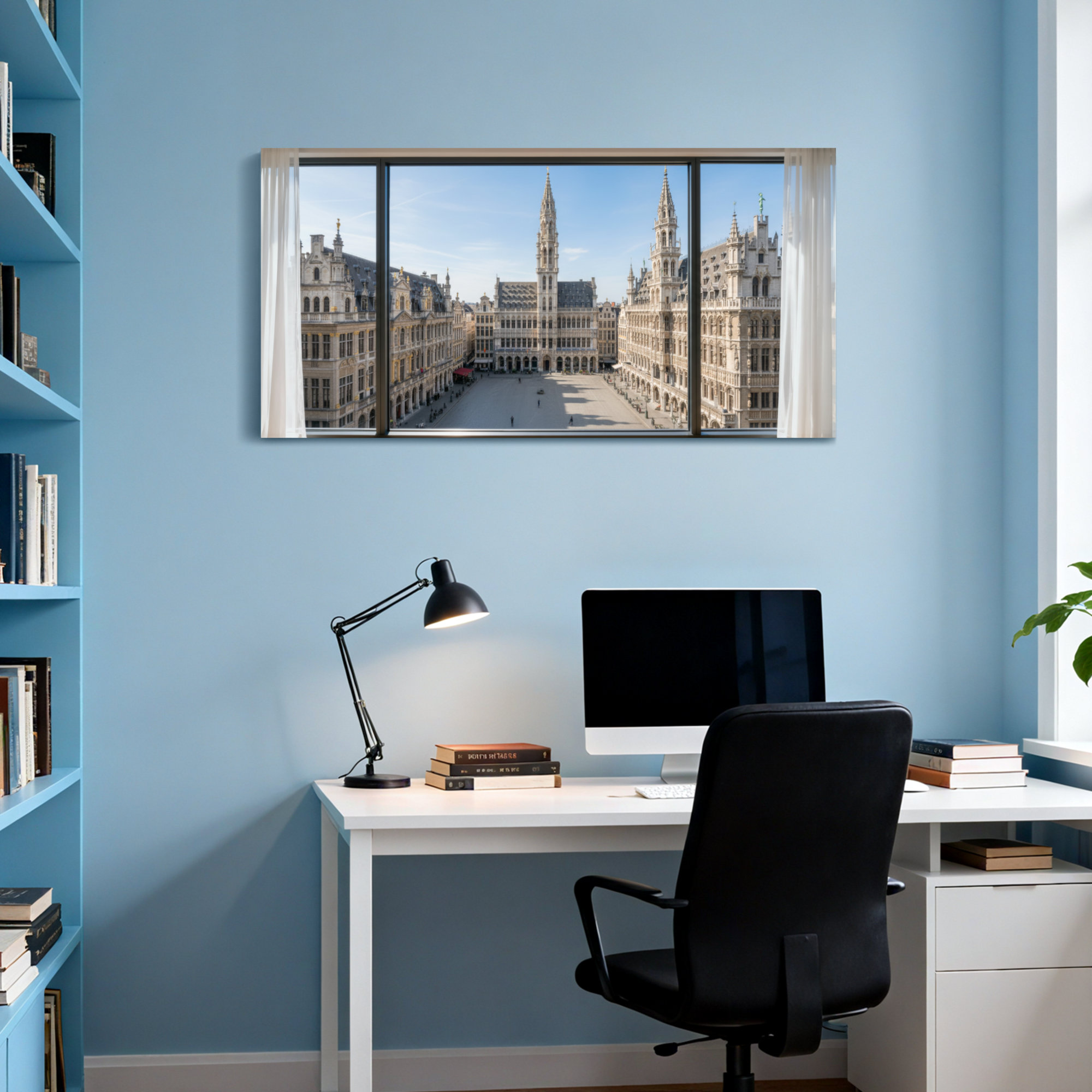 Red Barrel Studio Scenic & Cityscapes Brussels Grand Place View Through ...