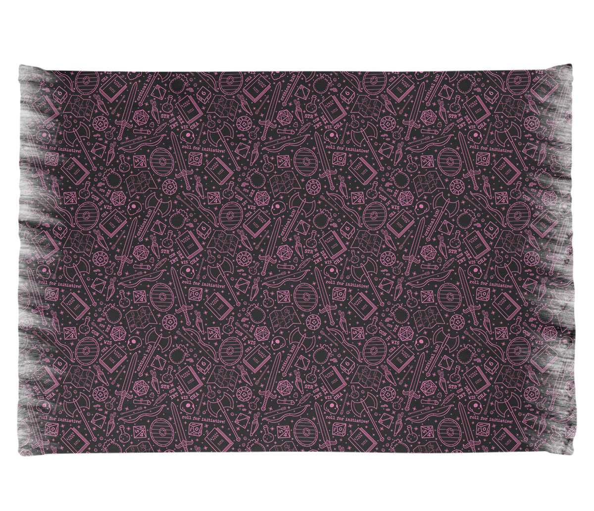 East Urban Home Mcguigan Lines RPG Pink/Black Area Rug | Wayfair