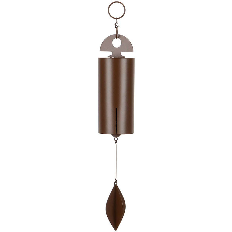 Arlmont & Co. Saito 14" Antique Copper Wind Chimes Windbell | Wayfair