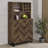Trent Austin Design® 2-Doors Wine Cabinet With Rustic Oak Finish ...
