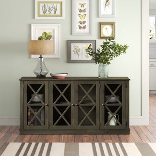 Glass Doors Sideboards & Buffets You'll Love | Wayfair