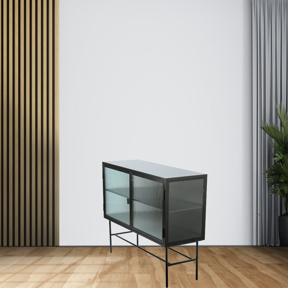 MOOSENG Console de style rétro avec armoire de rangement simple et ...