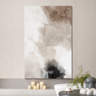 IDEA4WALL Faded Textured Tan and Grey Colour Blocks Abstract Shapes ...