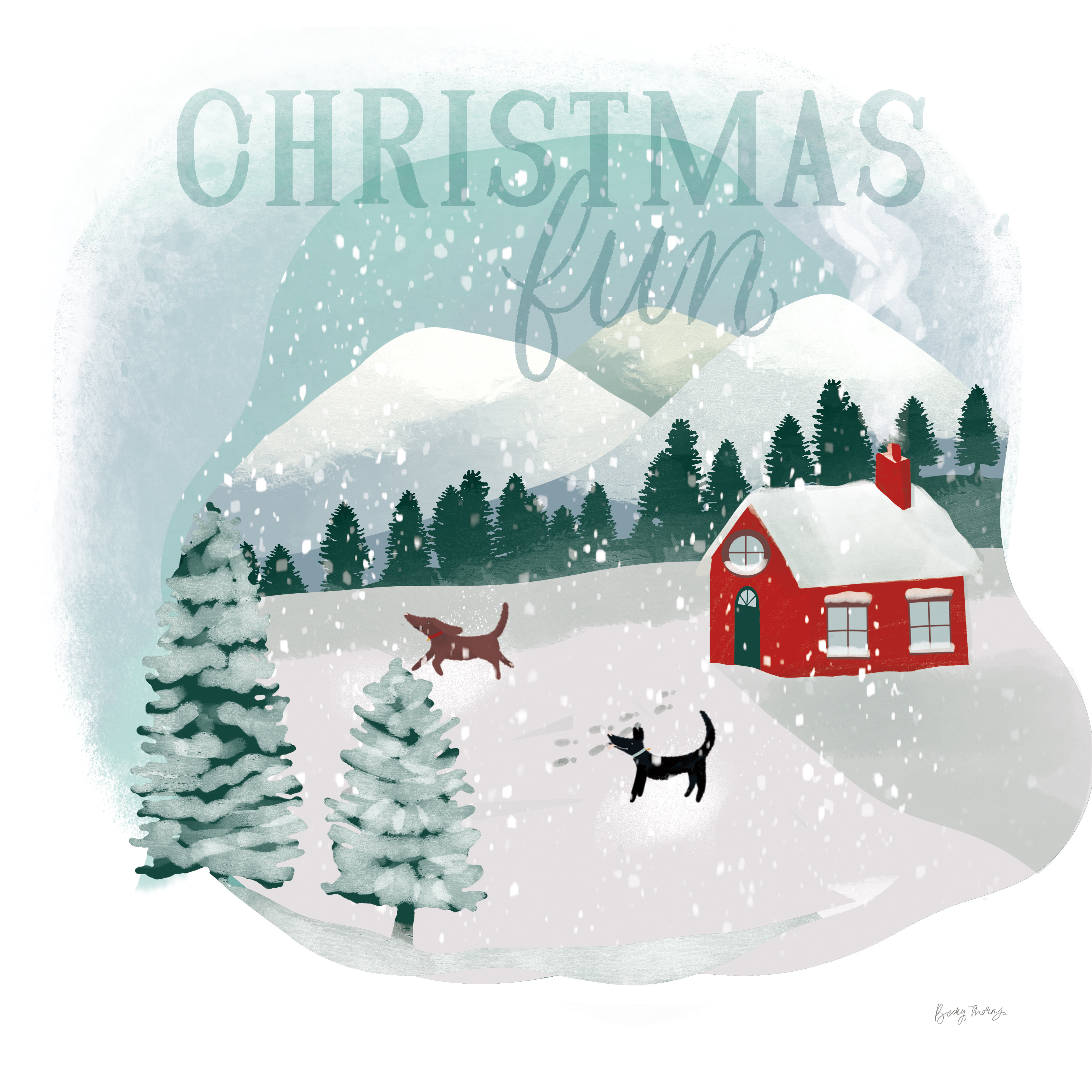 The Holiday Aisle® Winter Wonderland III by Becky Thorns - Wrapped ...