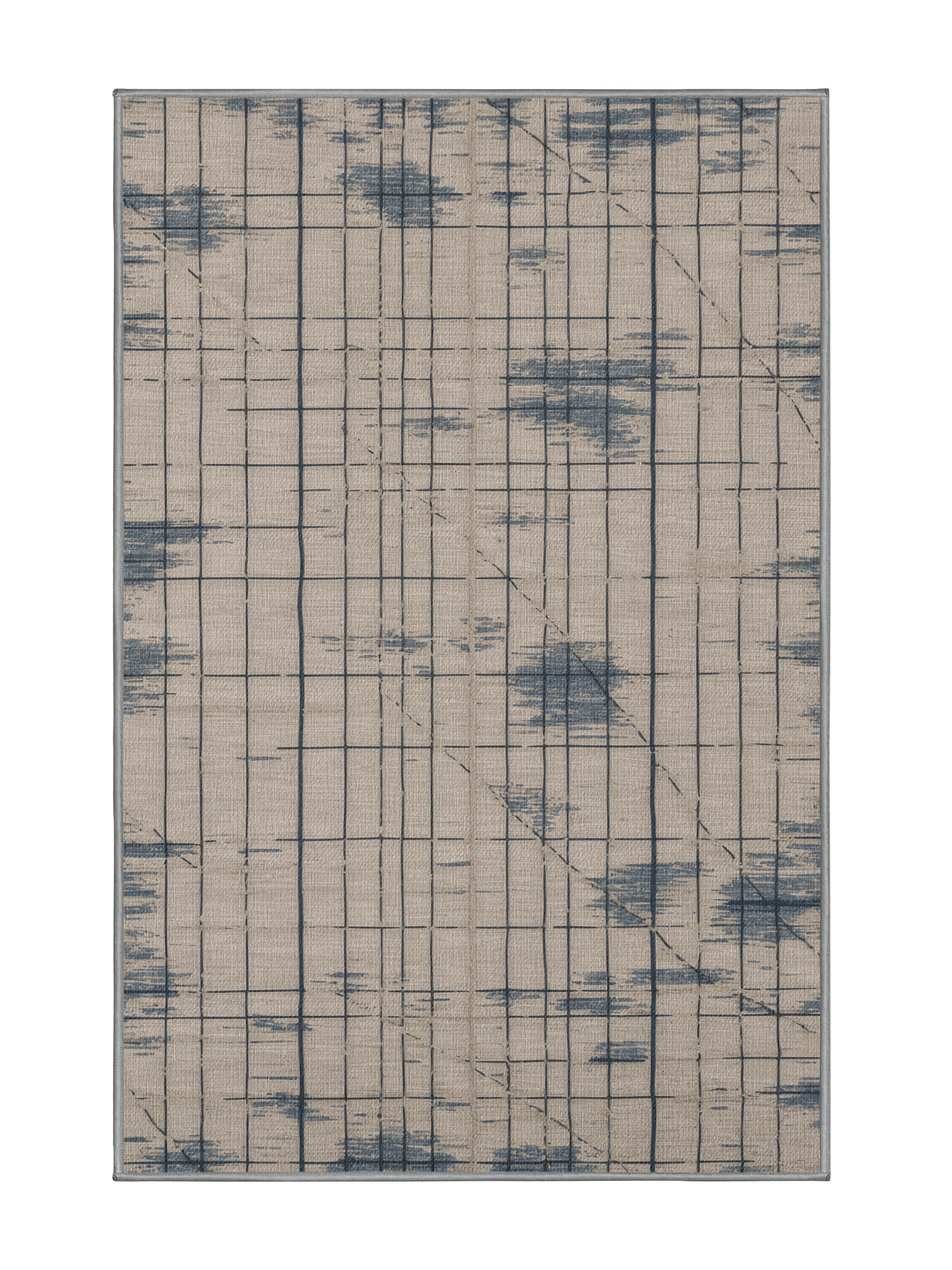 Longshore Tides Washable Map grid patterns Nautical Area Rug | Wayfair