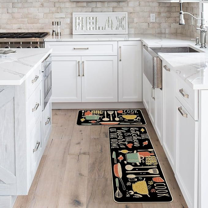 Red Barrel Studio® Kitchen Mats Non Slip Set of 2 | Wayfair