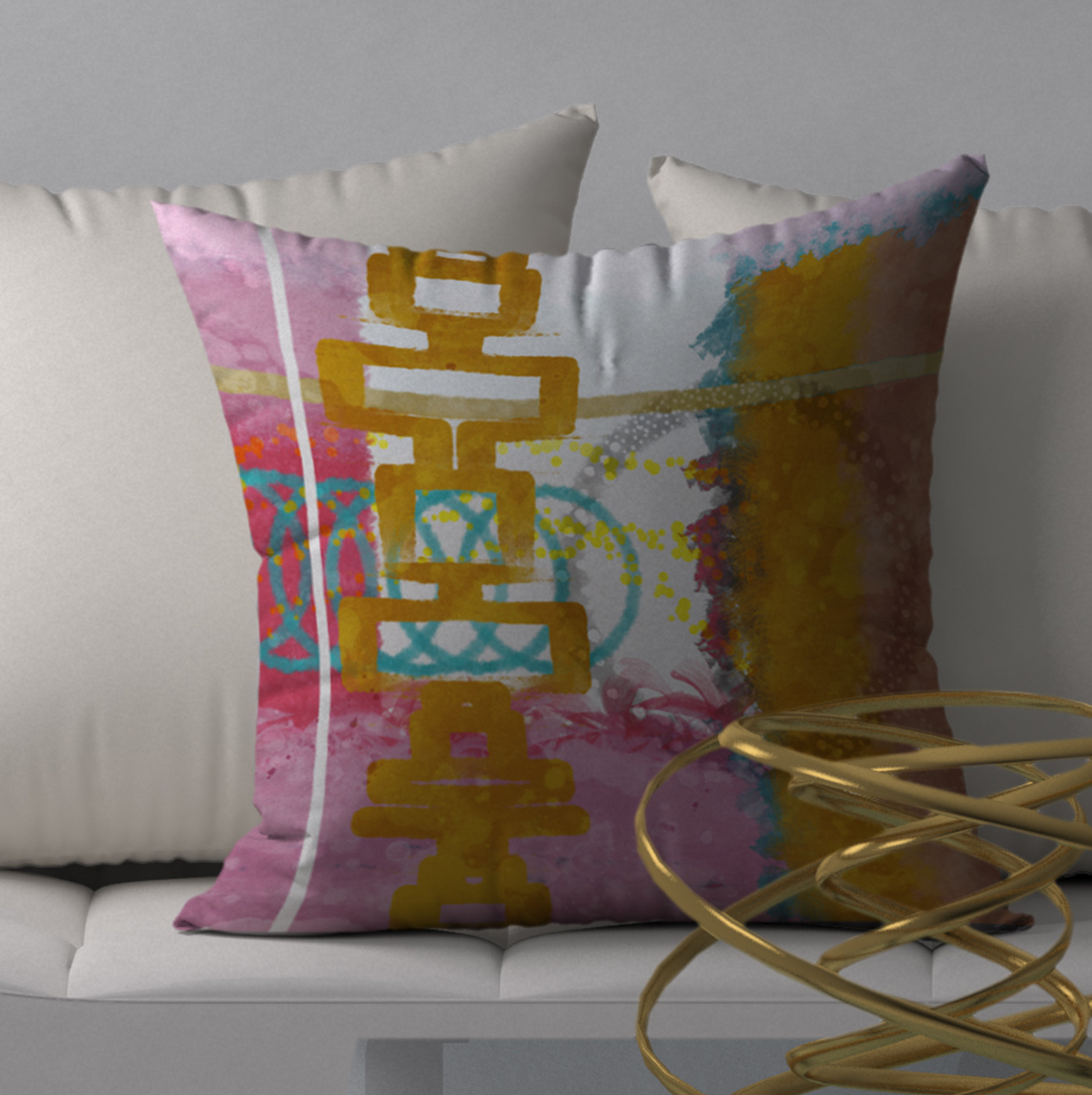 LeRoi Products Power Skillful Square Pillow Cover & Insert | Wayfair