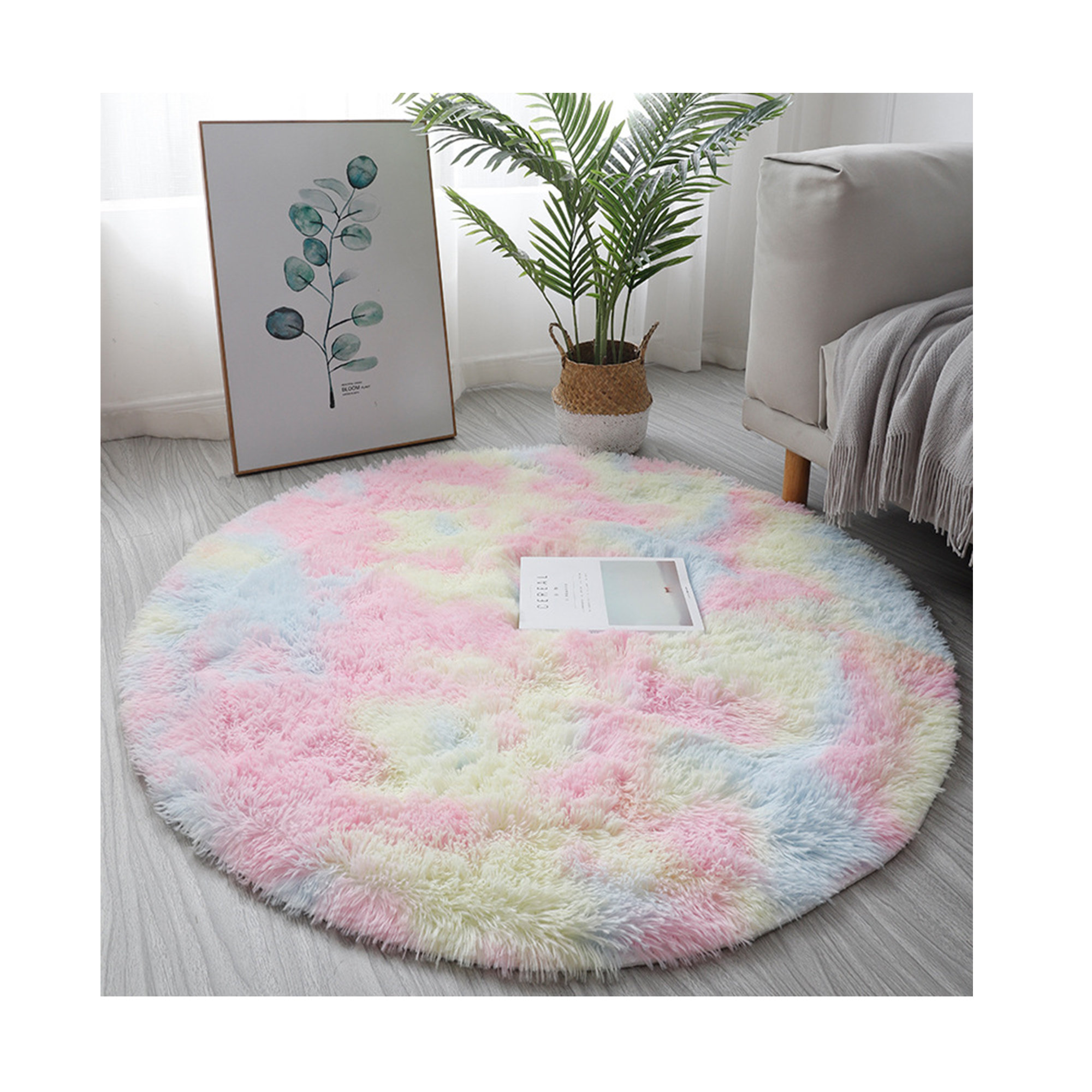 Mercer41 Round Ellanah Handwoven Microfiber Area Rug in Pink & Reviews ...