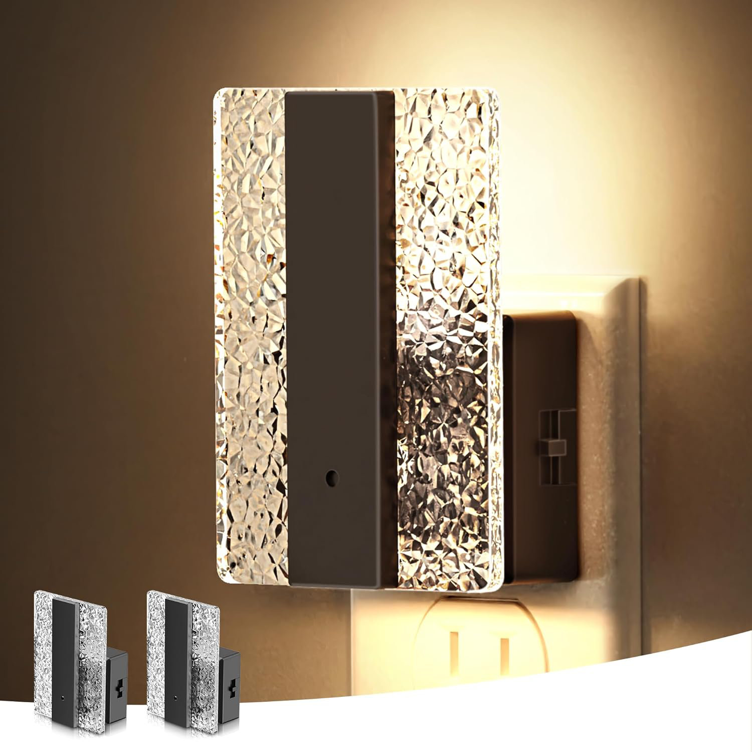 woxeon Night Lights Plug Into Wall 2 Pack Night Light With Dusk To Dawn ...