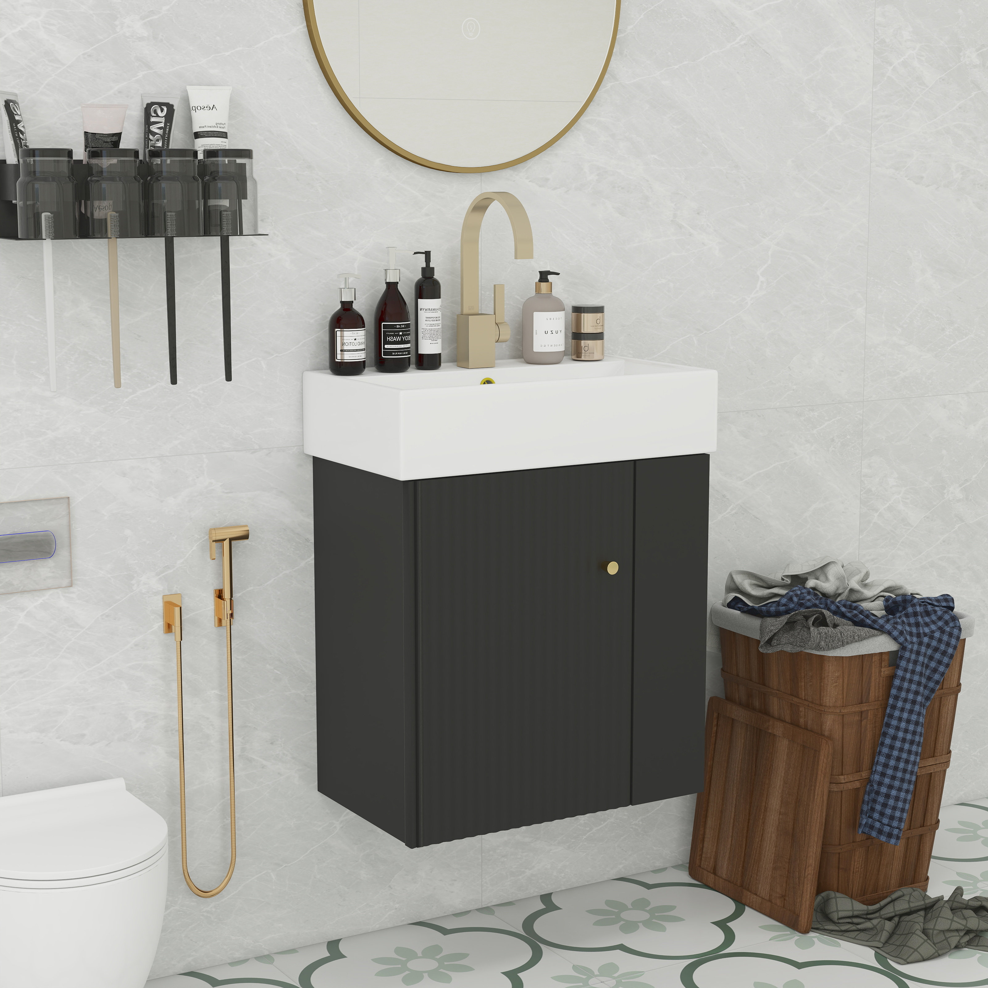 Latitude Run® Bathroom Vanity Sets with Doors | Wayfair