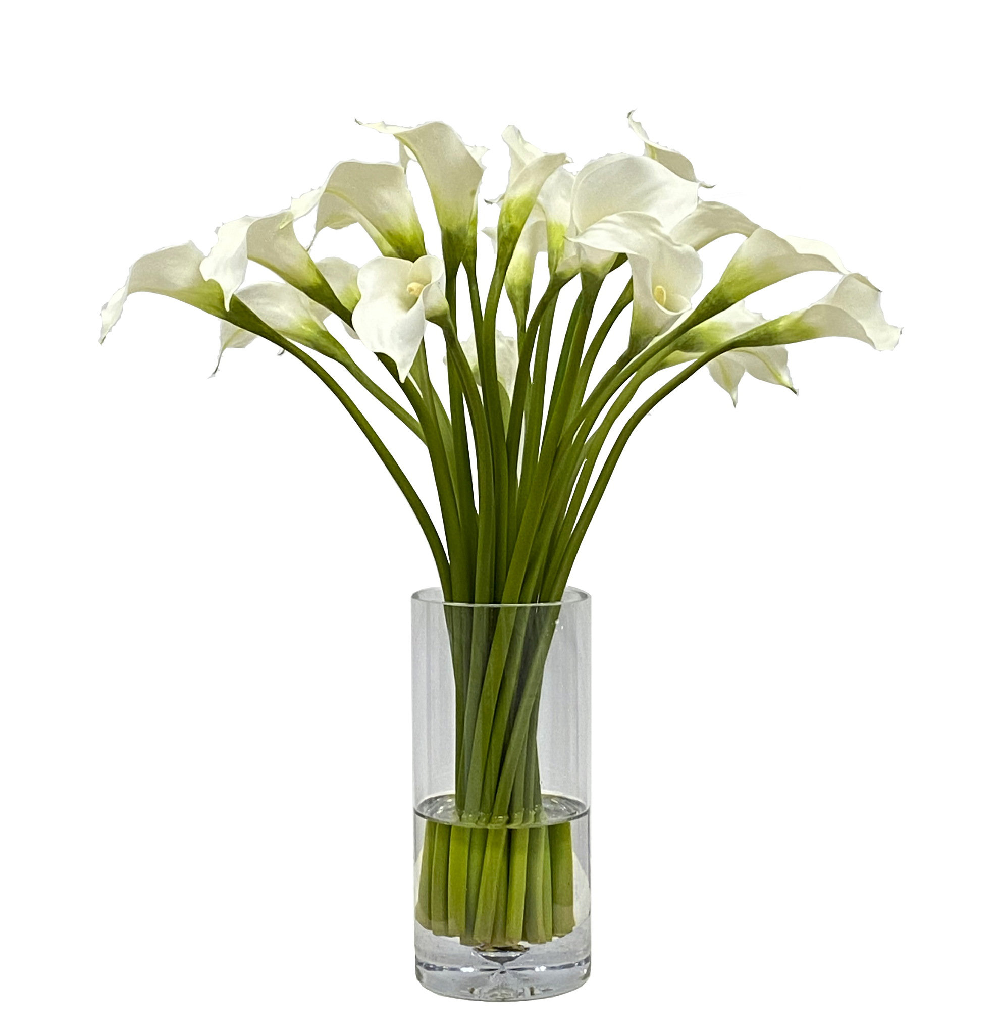 Winward Silks Lilies Centerpiece in Vase | Wayfair