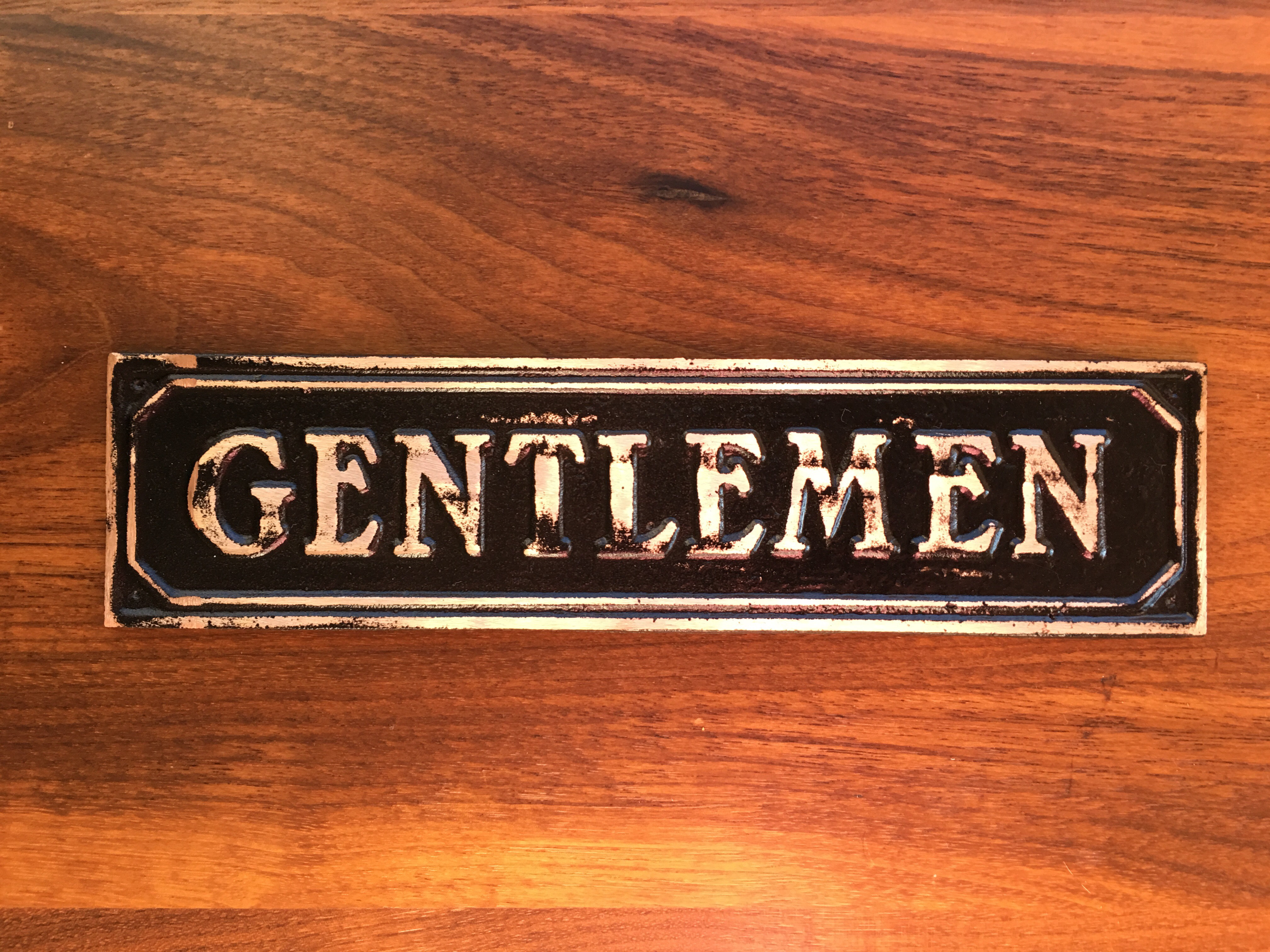 K Castings, Inc. Gentlemen Door Sign - Wayfair Canada
