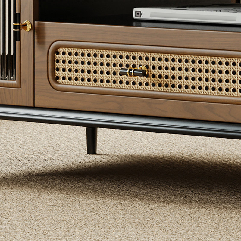 moonlight design American style retro rattan TV stand | Wayfair