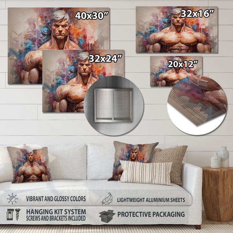 Red Barrel Studio® Bodybuilding Muscle Symphony III - Sports Metal Wall ...