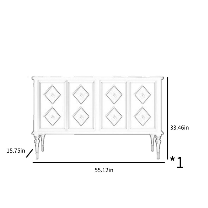Atta Avenue Simple Shell Accent Cabinet | Wayfair