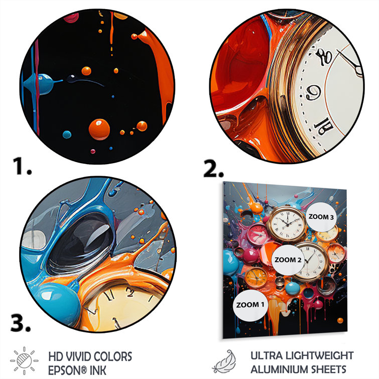 Winston Porter Abstract Watches Collage I On Metal Print - Wayfair Canada