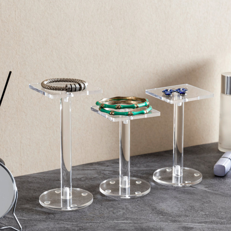 Wrought Studio™ 3 Piece Acrylic Jewelry Display Stand | Wayfair