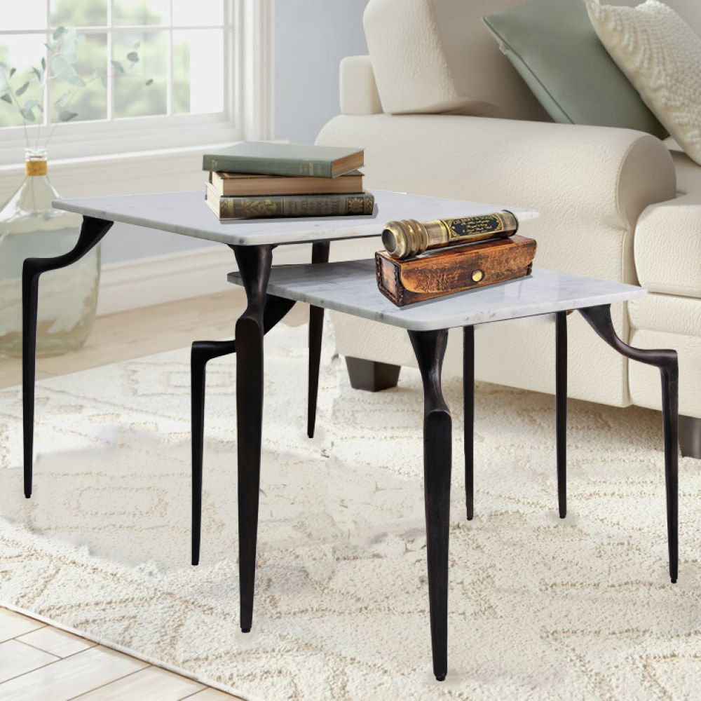 Designe Gallerie Adam Nesting Tables Set Of 2 Side Tables And End ...