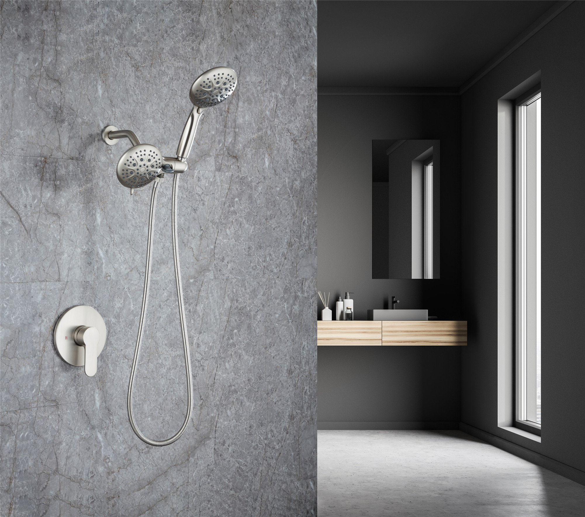 ACME Furniture High Pressure 35-Function Dual 2 In 1 Shower Faucet ...