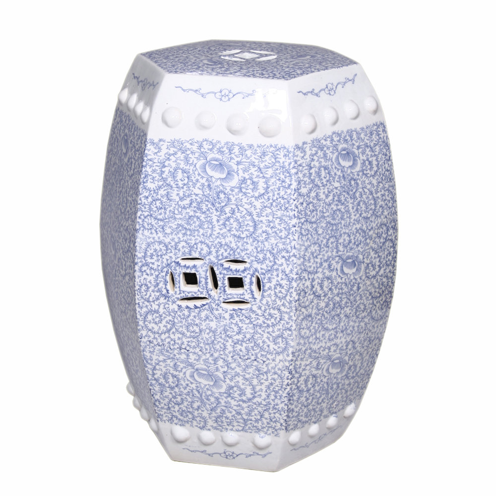 Legend of Asia Perdi Porcelain Stool | Wayfair