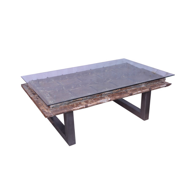 Design Gallerie Boone Door Coffee Table With Glass Top | Perigold
