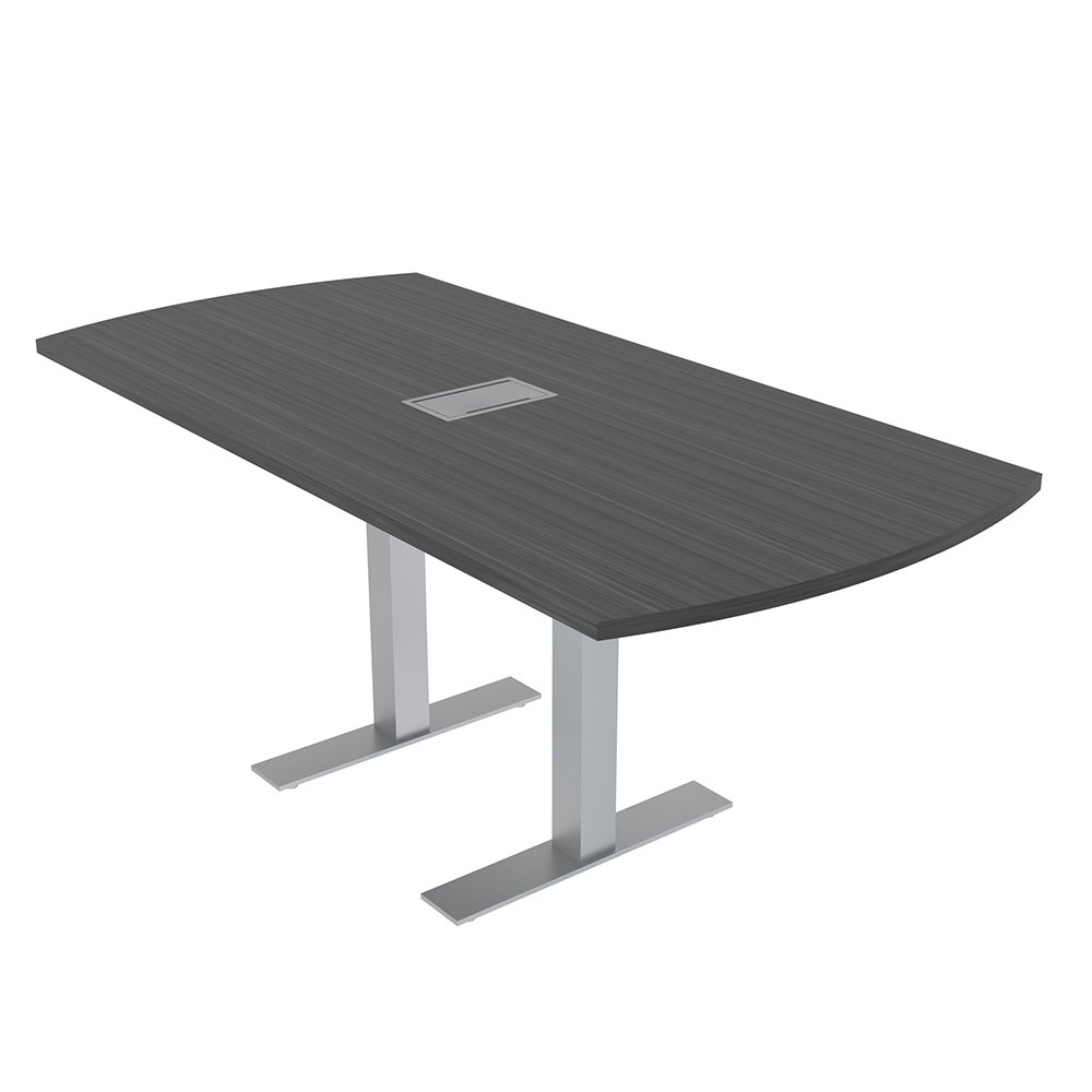 Skutchi Designs, Inc. 6 Person Small Arc Rectangle Conference Table ...
