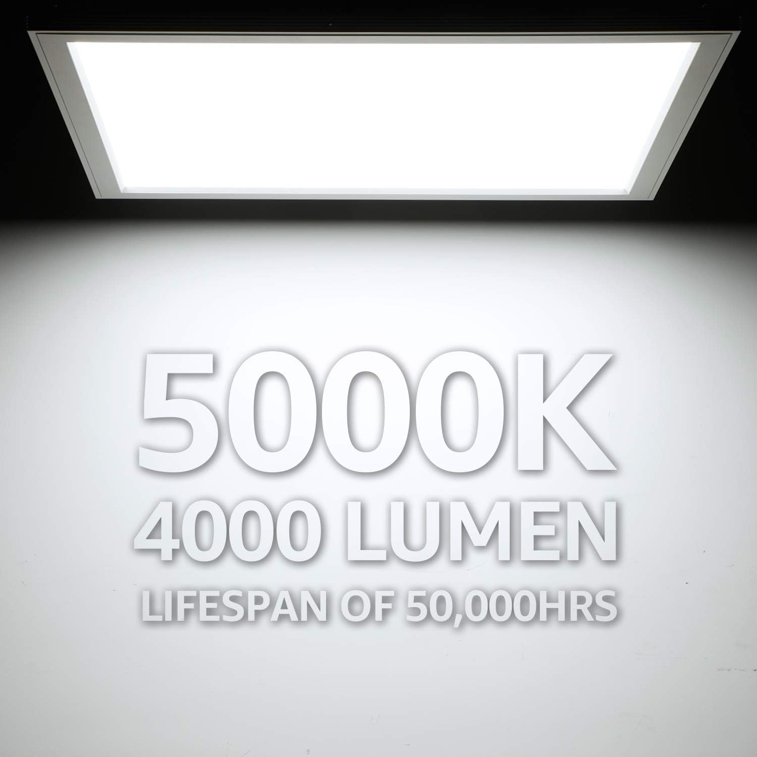 LEDVANS 2x2ft Led Flat Panel Troffer Light With Built-in Driver, 5000k ...