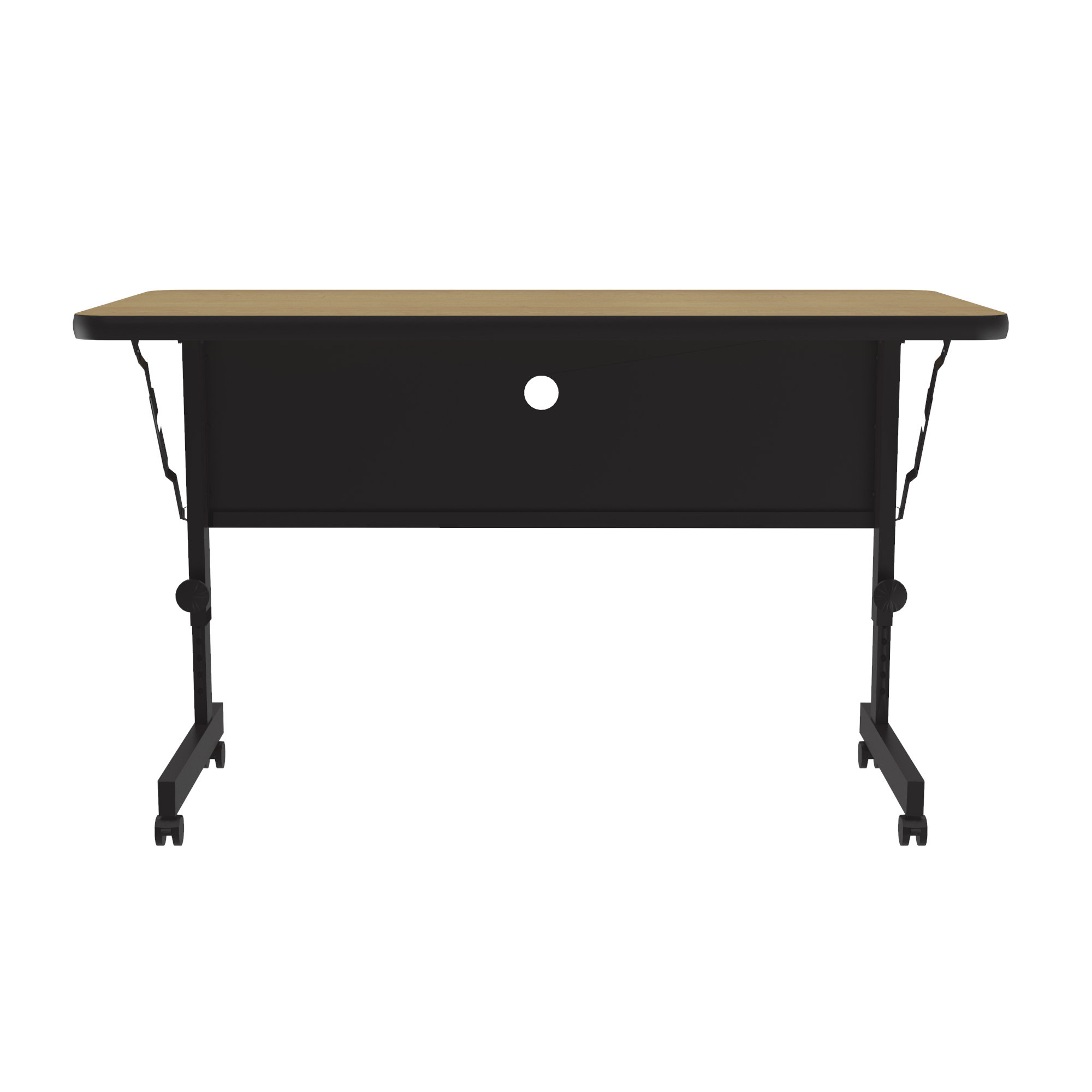 Correll, Inc. 48" L Flip Top Particle Board Core High Pressure Rectangle Height Adjustable ...