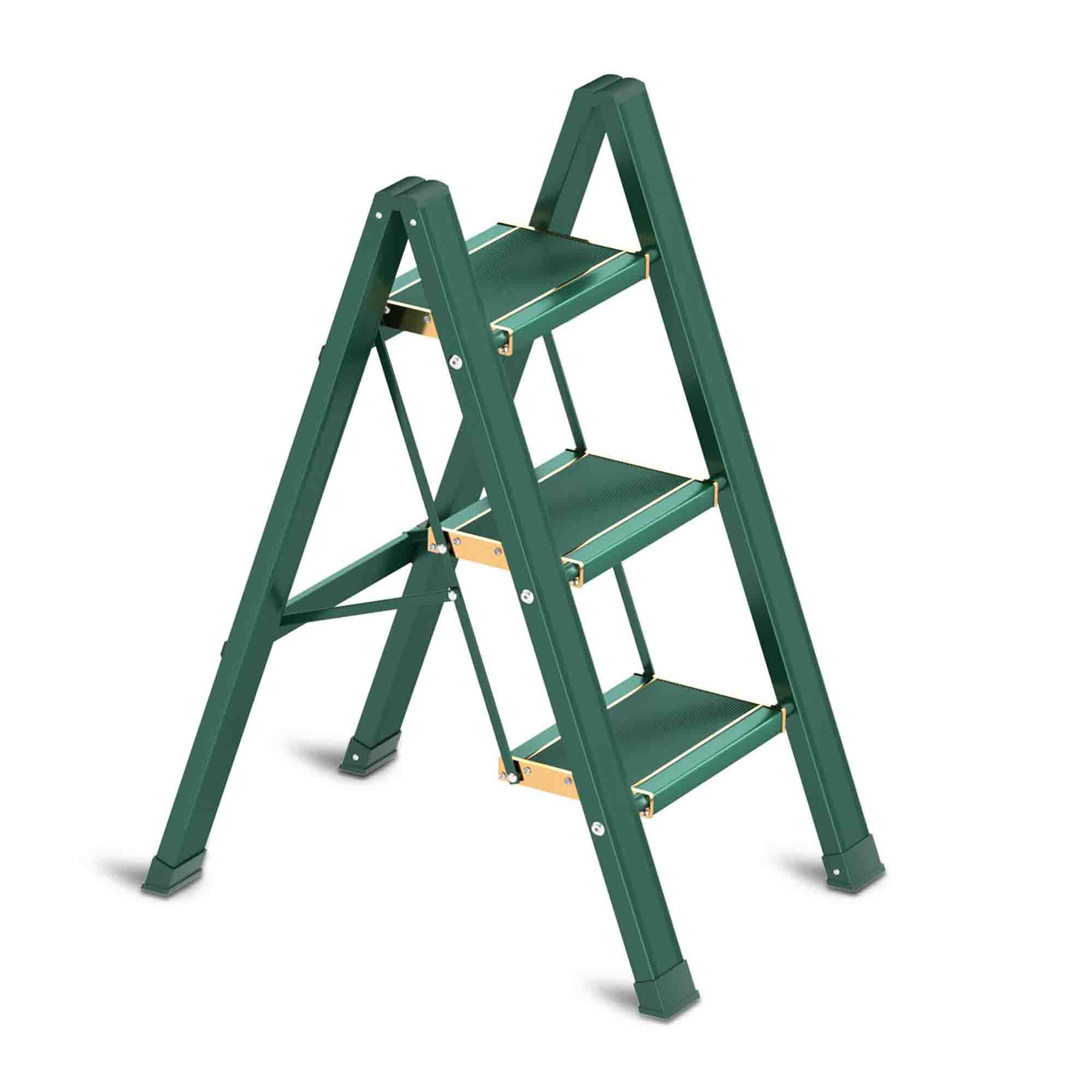 Red Barrel Studio® Mareisha 3 - Step Aluminum Folding Small Step Ladder ...