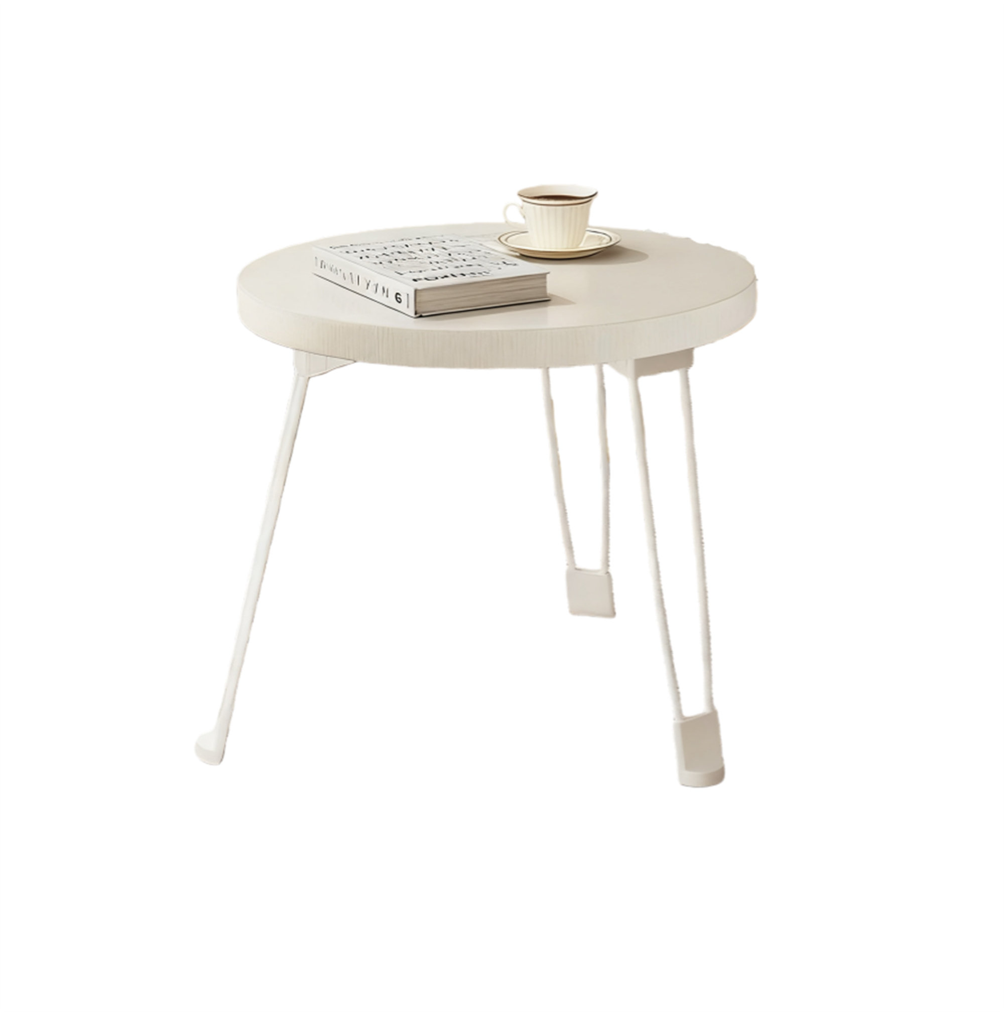 Ebern Designs Mobile Round Table Folding Sofa Side Table - Wayfair Canada