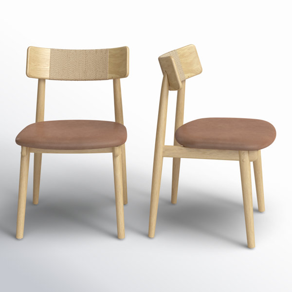 AllModern Sakina Leather Low Back Side Chair | Wayfair