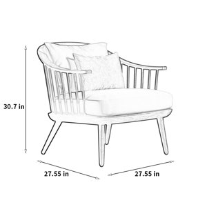 Corrigan Studio® Marolda 27.55'' Wide Armchair | Wayfair