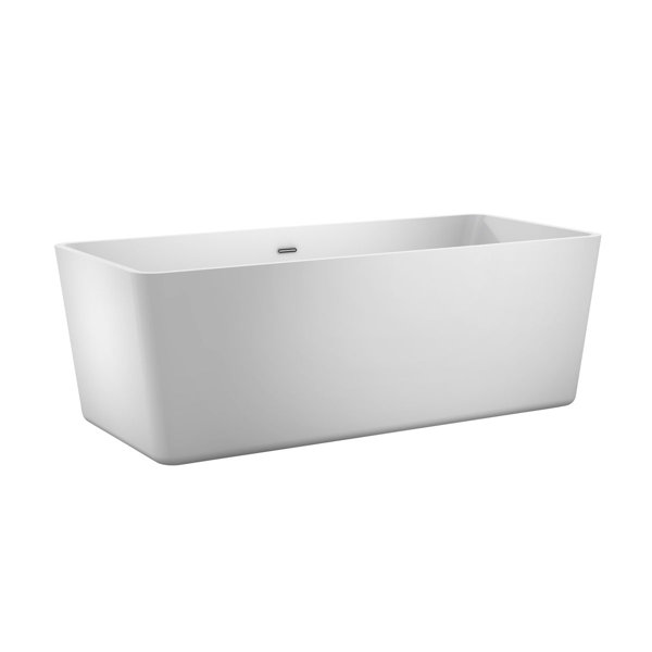 WhiteStone Aliza 1500mm x 705mm Freestanding Soaking Acrylic Bathtub ...