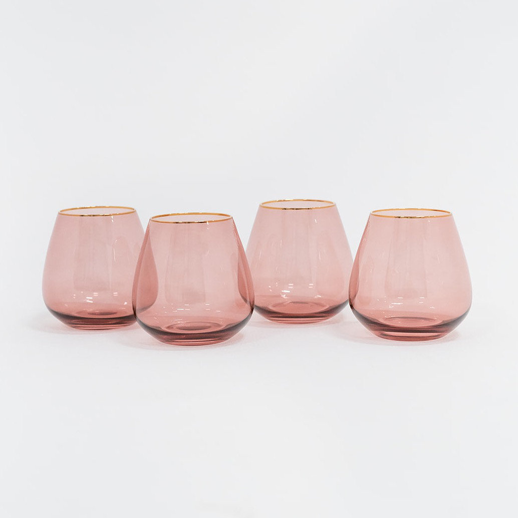 Borrowed BLU Siren 16oz Glass Glassware Set | Wayfair