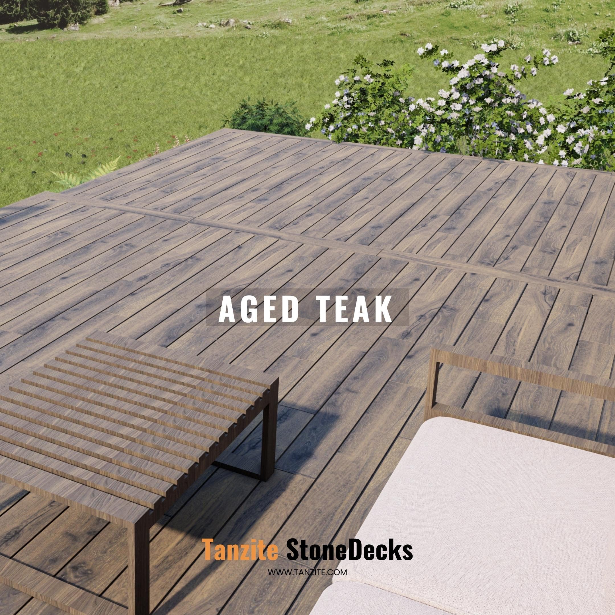 Tanzite StoneDecks 48" x 6" Stone Deck Grooved Board | Wayfair