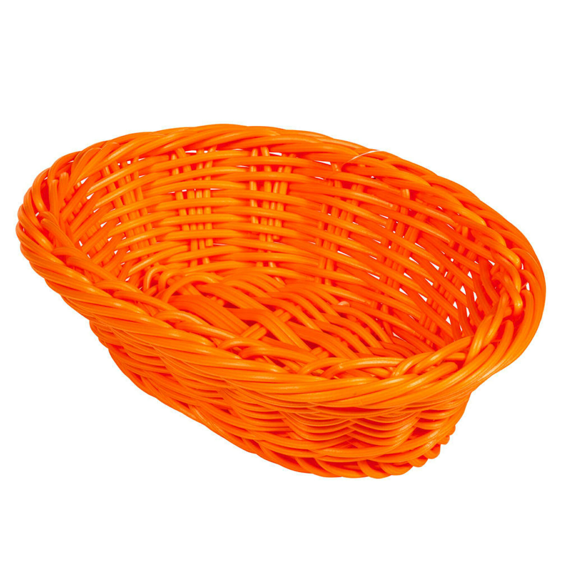 G.E.T. WB-1503-OR Oval Polyweave Bread Roll Serving Basket, 9" x 6.75 ...